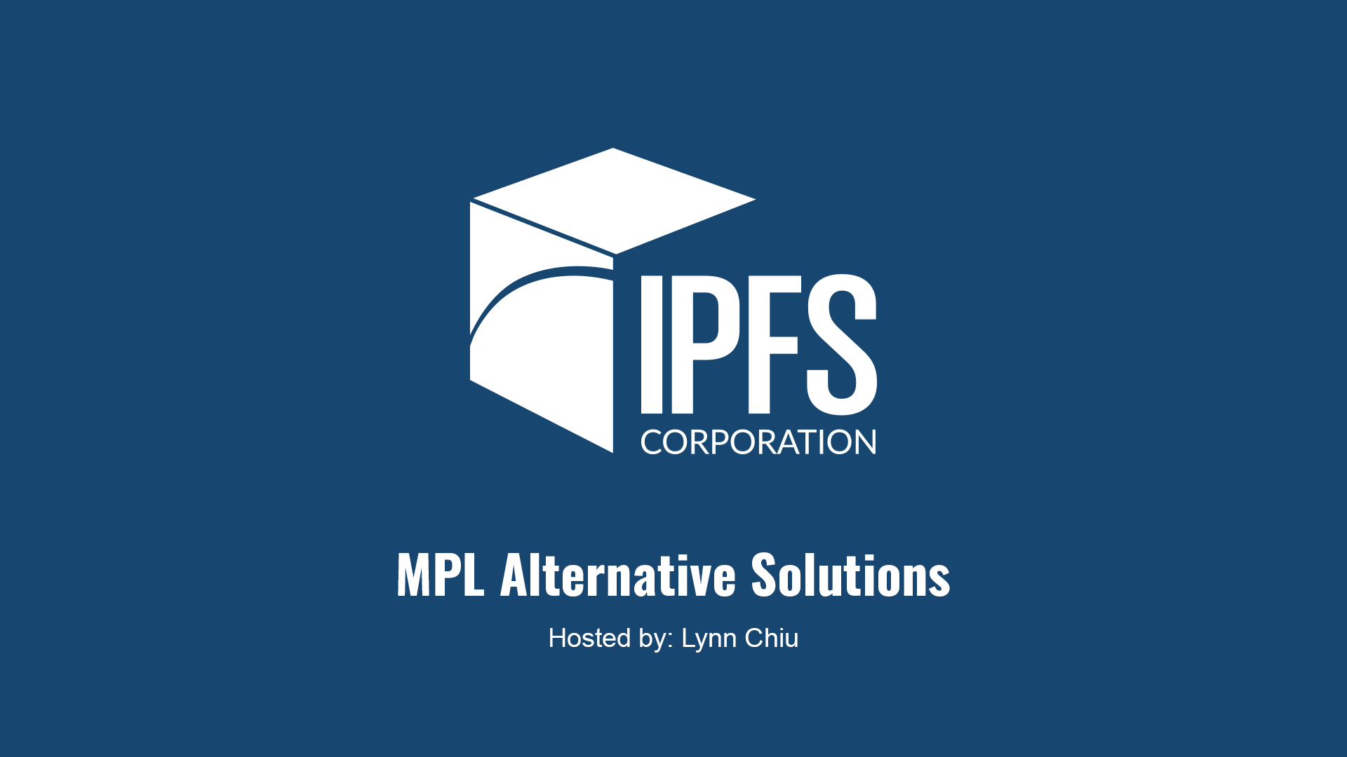 Video - MPL Alternative Solutions